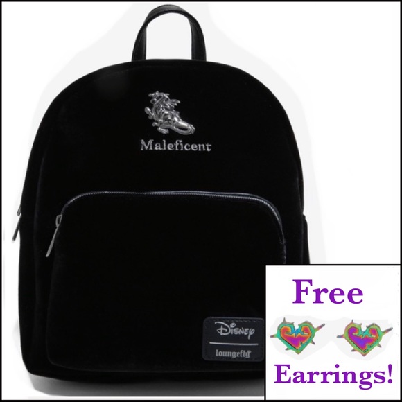 Disney | Bags | Loungefly Disney Maleficent Velvet Mini Backpack | Poshmark